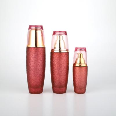 China Dual Layer Cap 50g 30g Cosmetic Glass Jar Hot stamping logo for sale