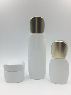 China Flat Shape Glass Cosmetic Cream Jar Various Painting for sale