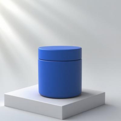China 2025 New Arrival 100g Round Glass Cosmetic Jar with Plastic Lid for Skincare Cream, Mask, Eye & Face Cream - OEM Service Available for sale