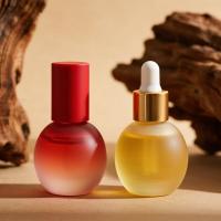 China Custom Gradient 30ml Serum Bottle for Skincare - Essential Face Oil Glass Bottle with Dropper for sale