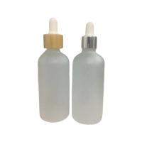 China 100ml 120ml Frosted Glass Dropper Bottle Screw Cap MSDS For Essential Oil for sale