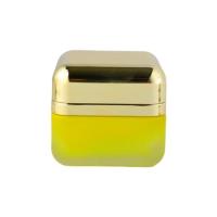 China Electroplate ISO9001 50g Square Glass Cosmetic Jars Cream Bottles OEM for sale