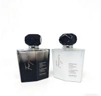 China Best-selling Diamond-pattern Perfume Cap 100ml Distinct Edges High-end Perfume Bottle for sale