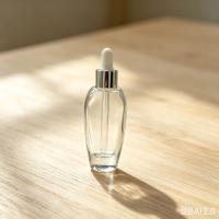 China Gradient 30ml Glass Lotion Bottle with Emulsion Pump & Aluminum Spray Head for Skin Care Serum Cream Face Cream for sale