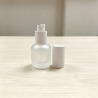 China Eco Friendly Lotion Bottles Glass Cylindrical Thick-walled Shape 30ml Liquid Foundation Cosmetic Glass Bottle for sale