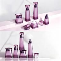 China 30ml 100ml 120ml Trapezoid Glass Cosmetic Bottle Set Essential Oil Pipette Dropper Bottle Skincare Serum Eye Packaging Toner for sale