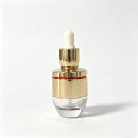 China Stock Wholesale  30ml and 50ml Flat Glass Dropper Bottles for Essential Oil & Skin Care Serum Press Lotion Cosmetic Bottle for sale