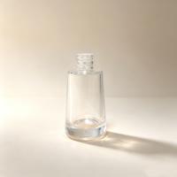 China Manufacturer High End Conical Thick Bottom Glass Dropper Bottle 30ml Serum Essence Oil Container Custom Logo Cosmetic Bottle for sale