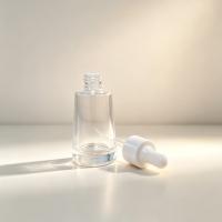 China Manufacturer High End Conical Thick Bottom Glass Dropper Bottle 30ml Serum Essence Oil Container Custom Logo Cosmetic Bottle for sale