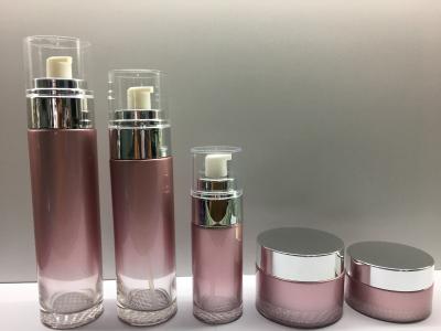 China Custom Glass Cosmetic Packaging Lotion Bottles Cream Jars Customized Color And Printing for sale