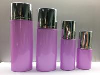 China Recycled Glass Pump Bottles Cosmetic Container  Glass Cosmetic Packaging Lotion Bottles for sale