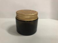 China Round Glass Cream Jar Cosmetic Packaging Lotion Cream Containers With Aluminium Lid for sale