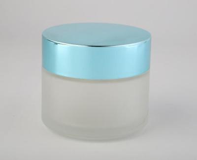 China 30g 50g 100g Glass Cosmetic Boottles Cream Jars with Screw Cap OEM for sale