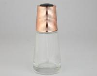 China Round Hot Stamping  Essential Oil Bottles 35ml Glass Dropper Bottles OEM for sale
