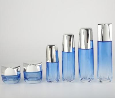 China Cosmetic Bottle Skin Care Packaging MSDS 40ml Glass Cream Jars OEM for sale