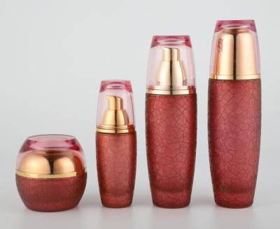 China Makeup Packaging 120ml Glass Cosmetic Bottles with Plastic Cap MSDS OEM for sale