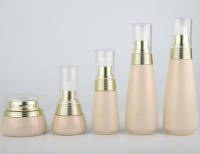 China Skincare Packaging 120ml MSDS Glass Cosmetic Bottles Cream Jars OEM for sale