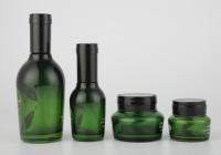 China Cosmetic Packaging ISO9001 120ml Glass Cream Jar Pump Bottles OEM for sale