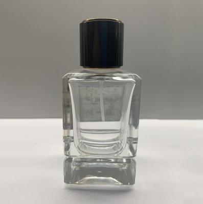 China Glass Sprayer 50ml Square Luxury Perfume Bottles OEM Makeup Packaging for sale