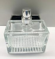 China rectangle 50ml Surlyn Empty Perfume Bottle Glass Sprayer Bottle Transparent design for sale
