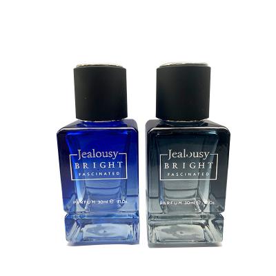 China 100ml 50ml 30ml Glass Perfume Bottle Atomizer Cyliner Plastic Cap for sale