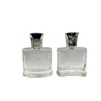 China YC1018 25ml Clear Perfume Bottle Special Shape With Atomizer for sale