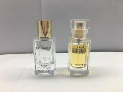 China Spray 50ml  Luxury Perfume Bottles UV Plastic Cap And Surlyn Cap for sale