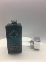 China Rectangle Glass 50ml Luxury Perfume Bottles Atomizer With Square Cap for sale