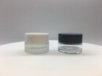 China 10 Gram Glass Cosmetic Jar Silkscreen Printing ISO9001 For Eyes Cream for sale