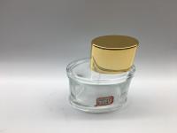 China Oem Gradient Luxury Perfume Bottle Electroplating UV With Metallic Gold Atomizer for sale