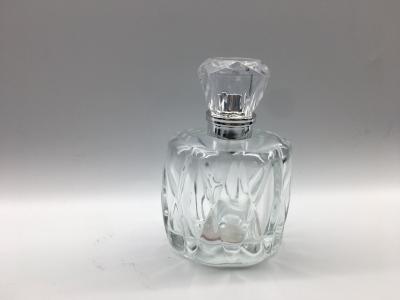 China Surlyn Cap Clear Glass Perfume Bottle Electroplating For Aromatherapy for sale