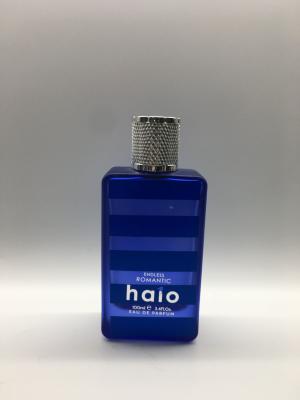 China MSDS Rectangle Glass Perfume Bottle Electroplating UV With Atomizer Cap for sale