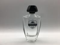 China Irregular Cap Luxury Perfume Bottles OEM 100ml Clear Glass Atomizer Sprayer for sale