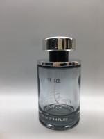 China 100ml Straight Round Perfume Bottle Transparent Glass Atomizer Sealing for sale
