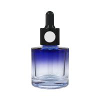 China 30ml 20ml 15ml Button Dropper Bottle Cosmetic Packaging Essential Oil Glass Bottles for sale