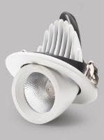 China Adjustable Recessed LED Rotating Ceiling Light Anti Impact 3ft 8W 12W for sale