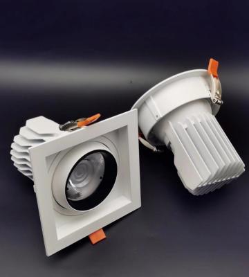 China 4000K 5000k Square LED Recessed Lights 25W 35W Elephant Trunk Light for sale