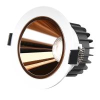 China Gold Dimmable 7W 12W Recessed LED Downlight 15deg Die Cast Aluminum for sale