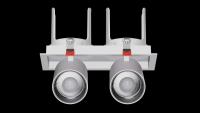 China CRI90 30W LED Dimming Grille Spotlight 5000LM Impact Resistance for sale