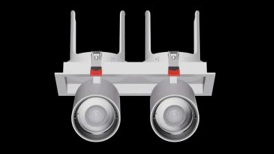 China CRI90 30W LED Dimming Grille Spotlight 5000LM Impact Resistance for sale