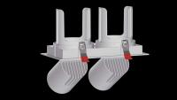 China CRI90 30W LED Dimming Grille Spotlight 5000LM Impact Resistance for sale