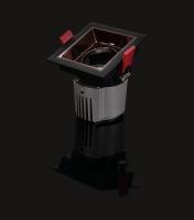 China Square LED Bathroom Anti Glare Spotlights Used In Hotels Supermarkets Villas for sale
