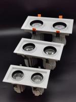 China 5000K 6000K Restaurants 40 Watt Indoor LED Spotlights BRIDGELUX DALI Dimmer for sale