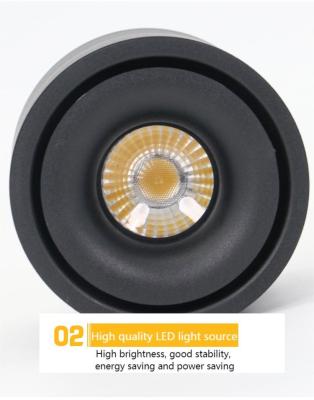 China AMS 7Ｗ　Ceiling Adjustable Led Track Lighting Heads No Mercury 148mm Height for sale