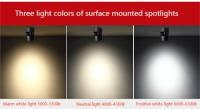 China AMS　12Ｗ　 Ceiling Adjustable Led Track Lighting Heads No Mercury 148mm Height for sale