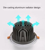China 45W 4000K Anti Glare Downlight LED Ceiling Dimming φ140mmxH105mm for sale