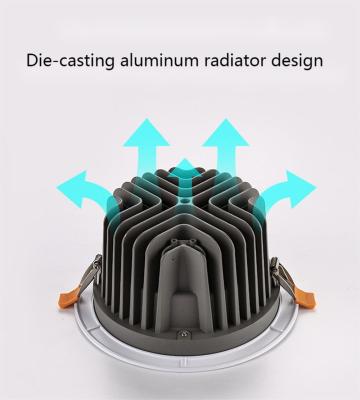 China 45W 4000K Anti Glare Downlight LED Ceiling Dimming φ140mmxH105mm for sale