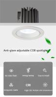 China Luminous Flux 2000LM 12W LED Spotlight , 7W Ceiling LED Spotlight for sale