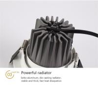 China BRIDGELUX Dimmable 12W LED Spotlight Ceiling 30W Consumption 24deg Ra90 for sale