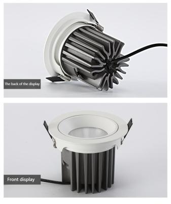 China AC180V-240V 12W LED Spotlight DALI Dimmable 35W Consumption Ra90 CRI for sale